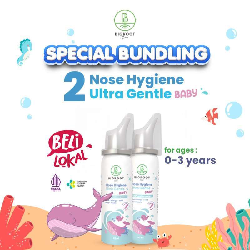 Promo Paket 2 The First Halal Nose Hygiene Ultra Gentle Baby 50ml ...