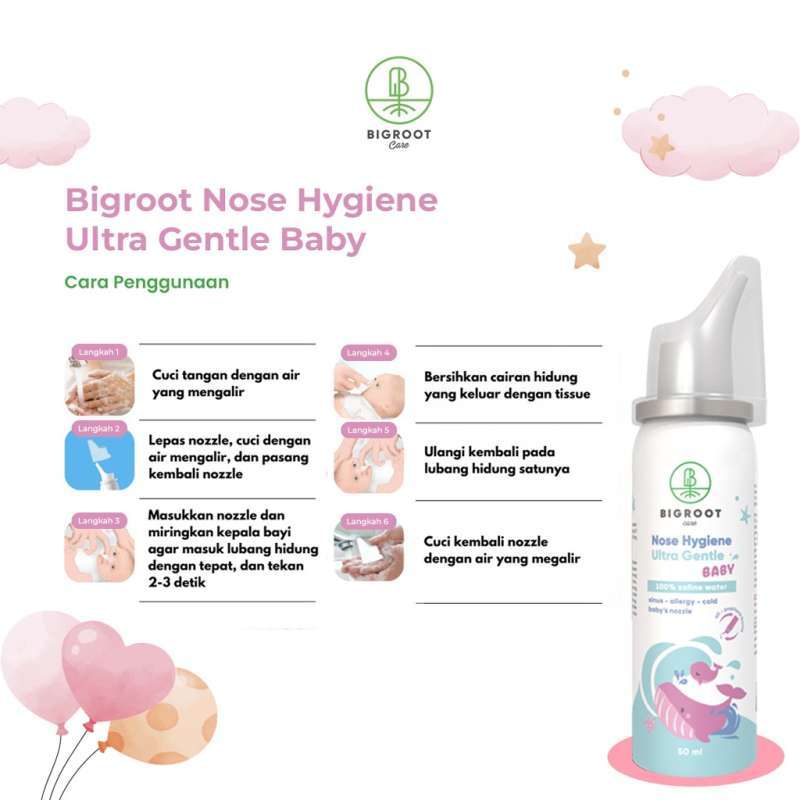 Promo Paket 2 The First Halal Nose Hygiene Ultra Gentle Baby 50ml ...
