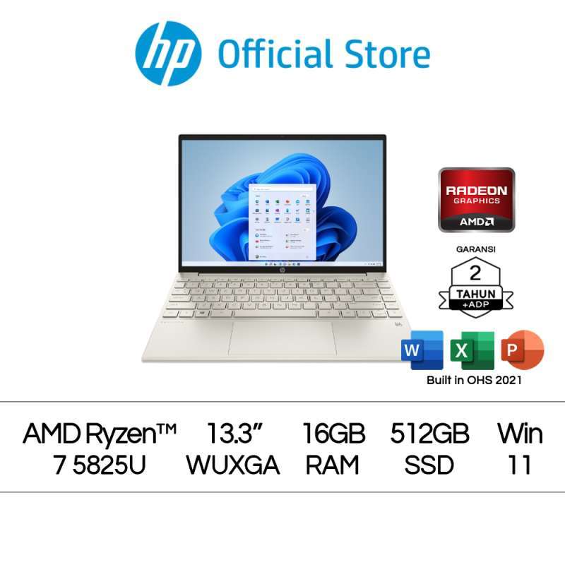 Promo Laptop HP Pavilion Aero Laptop 13-be1002AU / AMD Ryzen 7 5800U ...