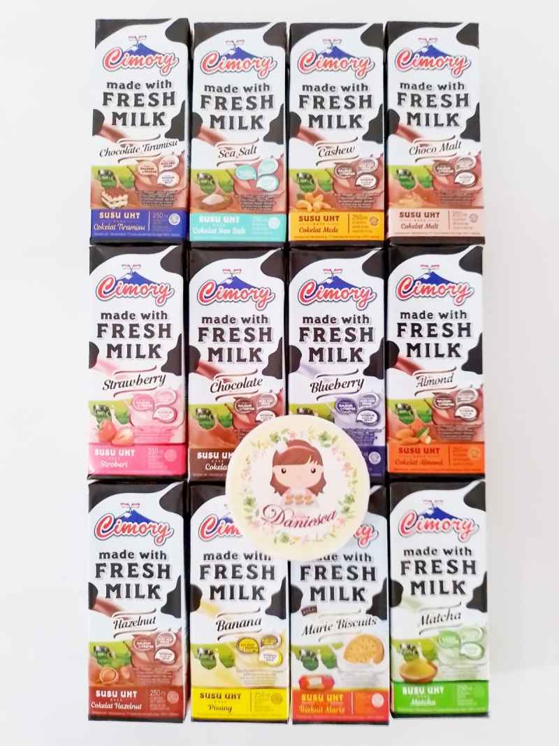 Jual Cimory Fresh Milk 250ml Aneka Rasa Coklat Almond Cashew Matcha ...