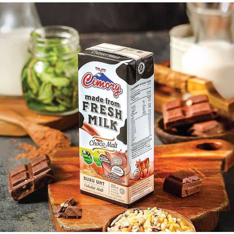 Jual Cimory Fresh Milk 250ml Aneka Rasa Coklat Almond Cashew Matcha ...