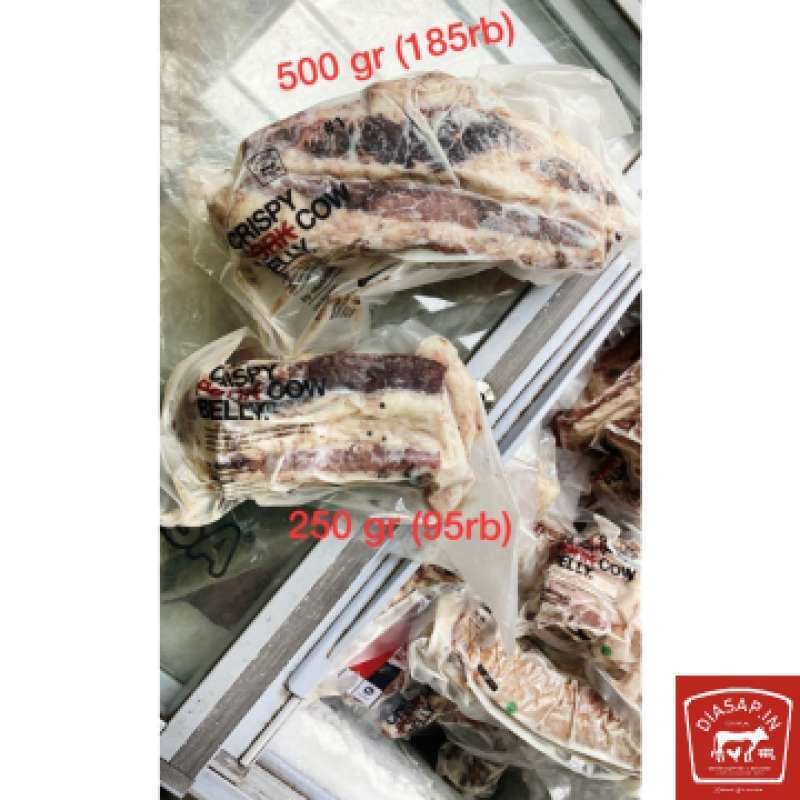 Promo Crispy Cow Belly Daging Sapi Frozen Food Makanan Instan Steak ...