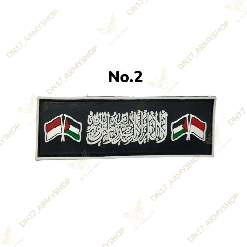 Jual Patch Rubber Tauhid, Bendera Palestina, Bendera Turkey, Save ...