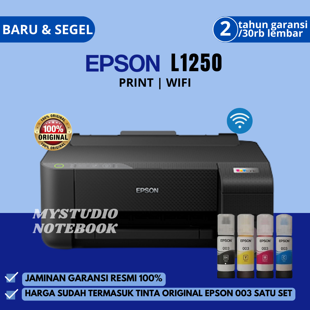 Jual Printer Epson L1250 L 1250 Print Wifi Wi-fi Direct Garansi Resmi Ecotank Original Di Seller ...