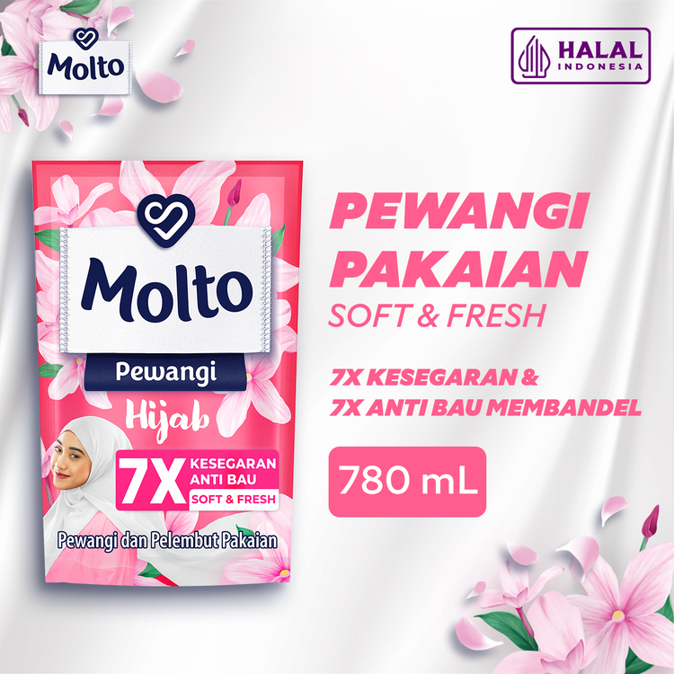 Jual Medan - Molto Pewangi Flower Shower Pink [780 Ml/ Kemasan Pouch] Di Seller Unilever - Medan ...