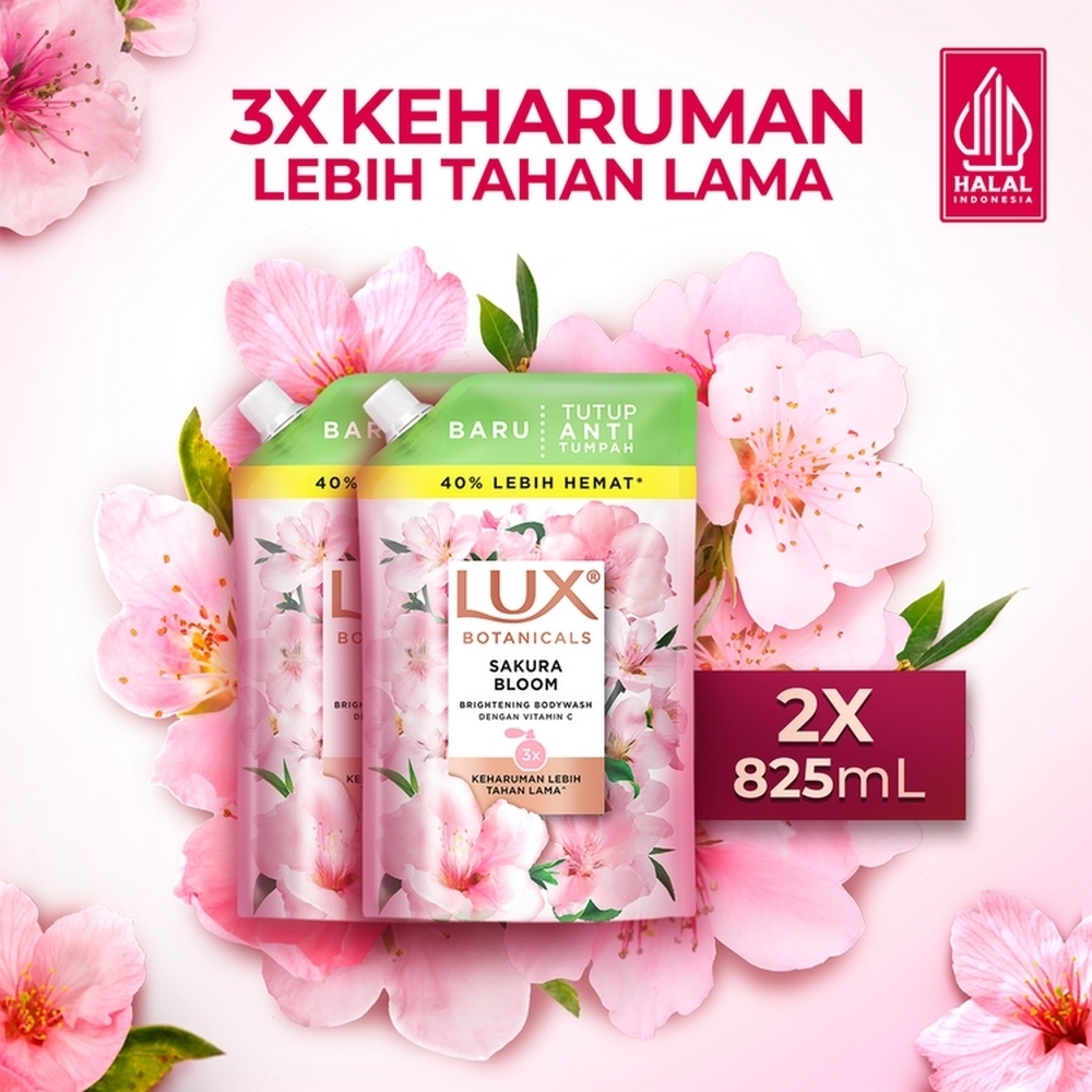 Promo Lux Sabun Cair Sakura Bloom Refill 825 Ml Twinpack [2 Pcs] Diskon 31% Di Seller Unilever ...