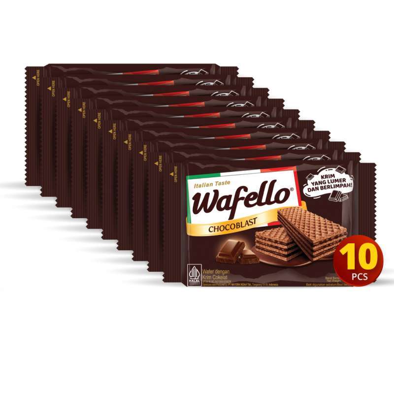 Promo Wafello Choco Blast 10 Pcs @38 Gram Diskon 10% Di Seller Mayora ...