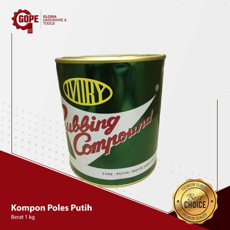 Jual RUBBING COMPOUND, KOMPON PUTIH MOTOR & MOBIL, DEMPUL @1 KG di ...