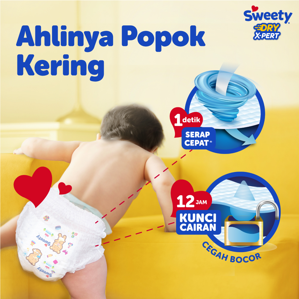 Promo Sweety Bronze Dry X-pert Pants Popok Bayi M 20s Diskon 29% di ...