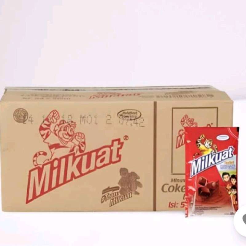 Jual Milkuat Minuman Susu Coklat [50 mL/ dus isi 54 pcs] di Seller ...