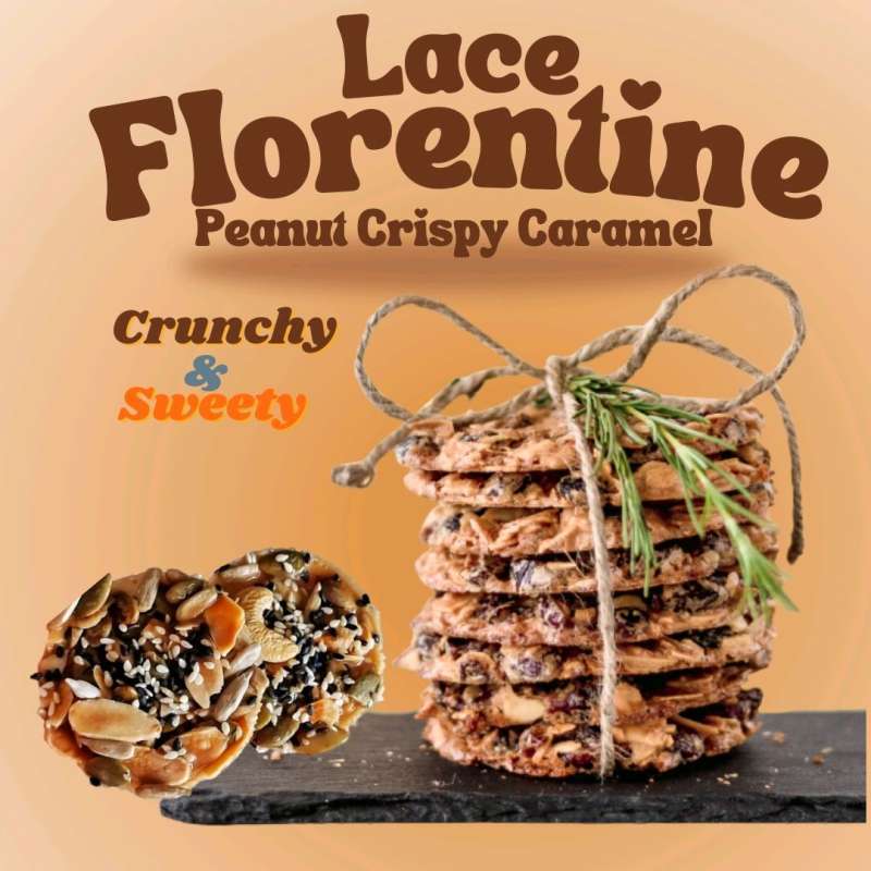 Jual Florentine Cookies / Ting ting Sultan / peanut Crispy Caramel di ...
