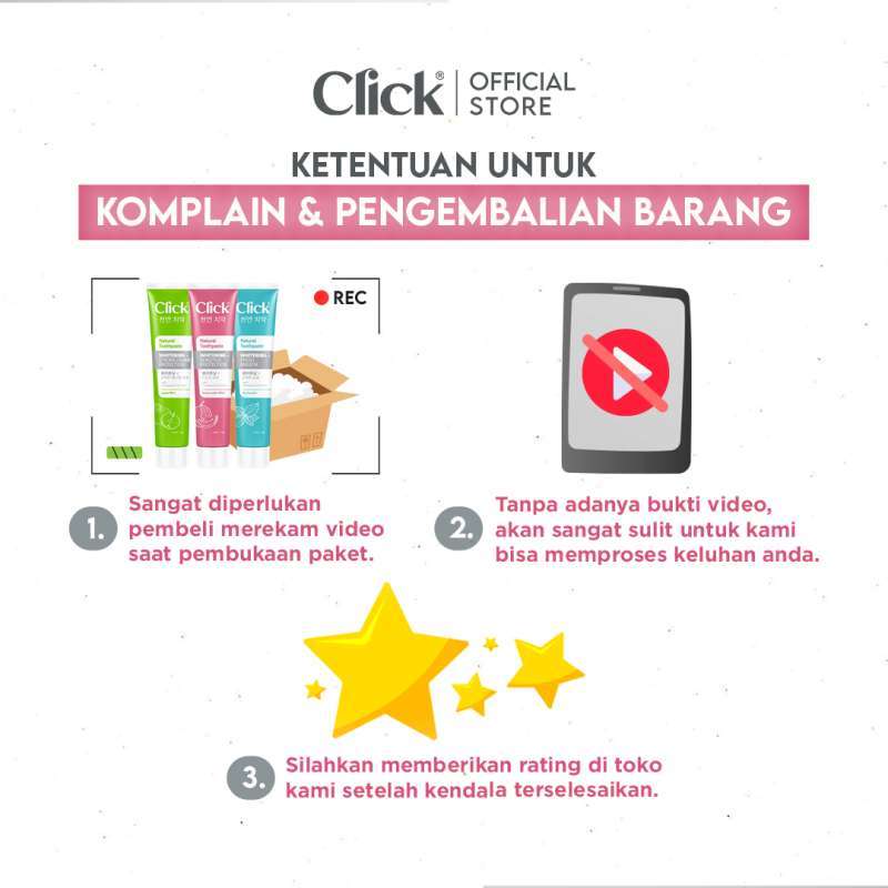 Promo Click Natural Toothpaste Whitening + All Out Protection - Pasta ...