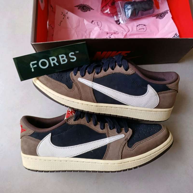 Promo Air Jordan 1 Retro Low Og Sp Travis Scott Mocha || Fragment Blue ...