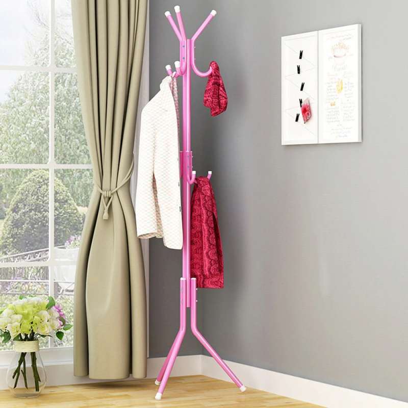 Jual Stand Hanger Coat Rack / Gantungan Baju Jaket Topi 9 Kait ...