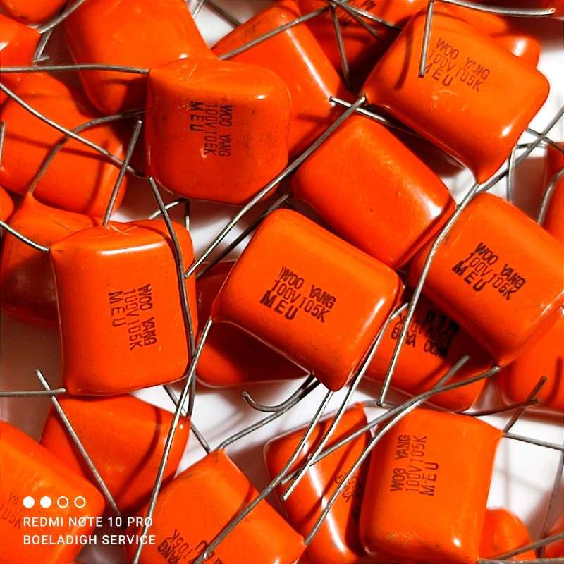 Jual 10 Pcs Capacitor 105 100v 1uf 105k 105j 1u 1.0uf Milar Film ...