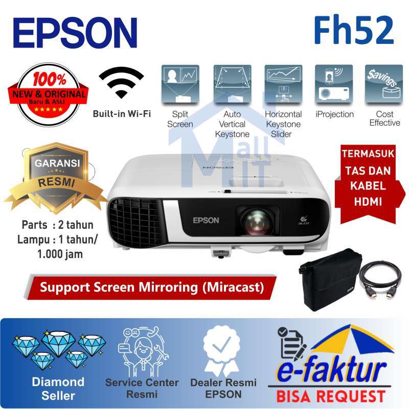 Daftar Harga Infocus Epson Eb Fh52 🔥 Original & Spesifikasi Lengkap ...