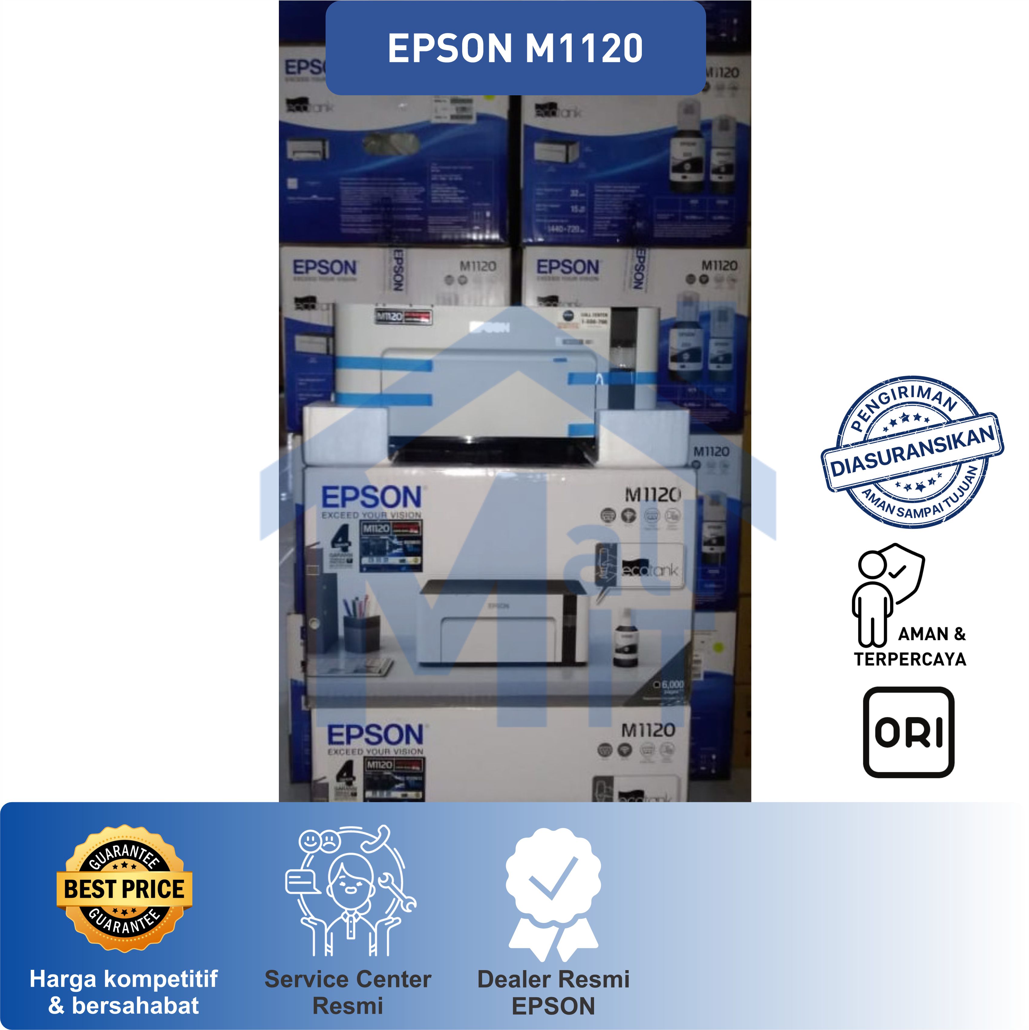 Jual Printer Epson M1120 M-1120 Pigment Monochrome Inkjet Wifi Direct ...