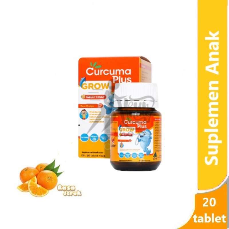 Jual Curcuma Plus Grow Tablet / 20 Tablet - Suplemen Pertumbuhan Daya ...