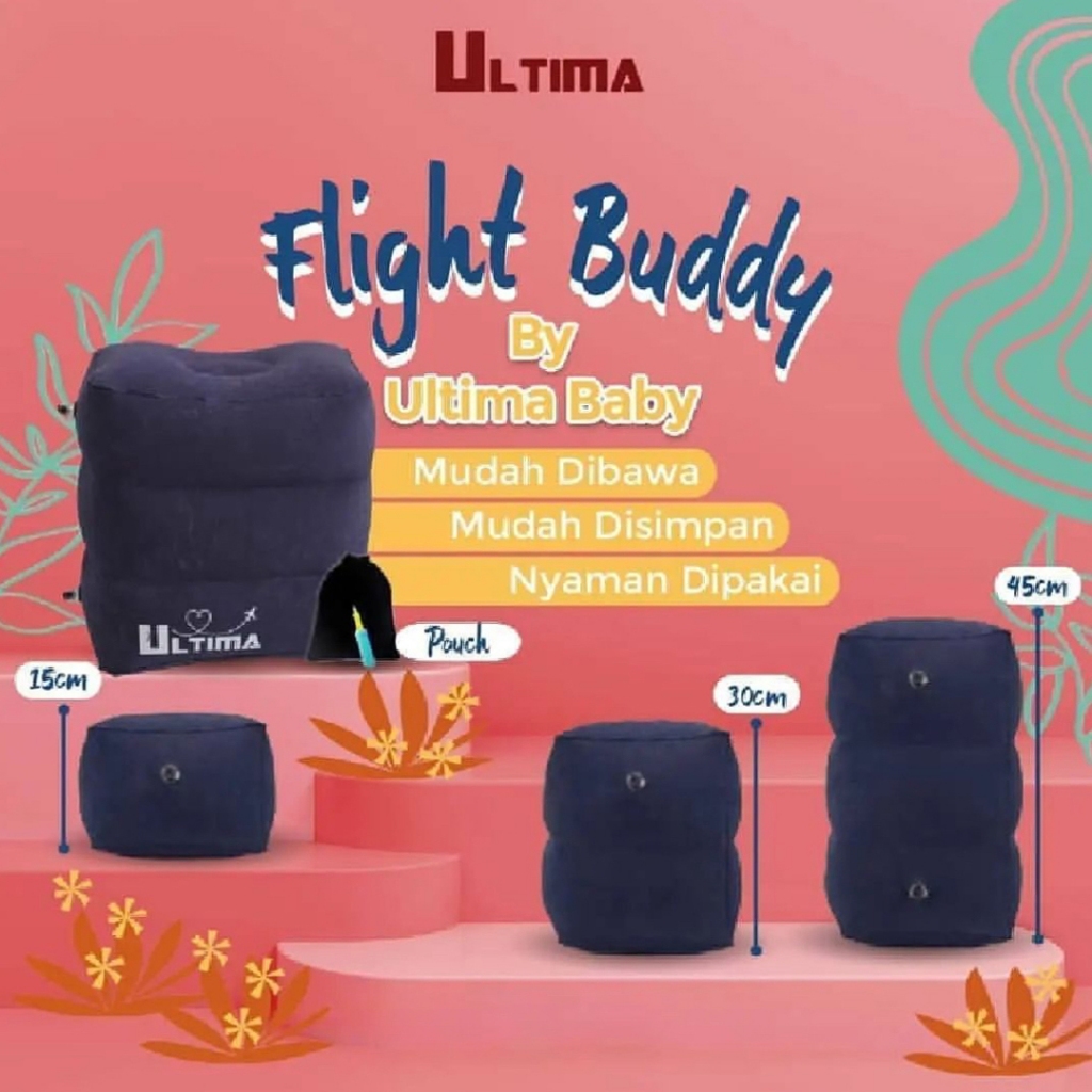Jual Ultima Flight Buddy Inflatable Foot Rest - Untuk Naik Pesawat Bus ...