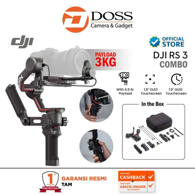 Promo Dji Rs3 Combo Gimbal Stabilizer Diskon 19% Di Seller Doss ...