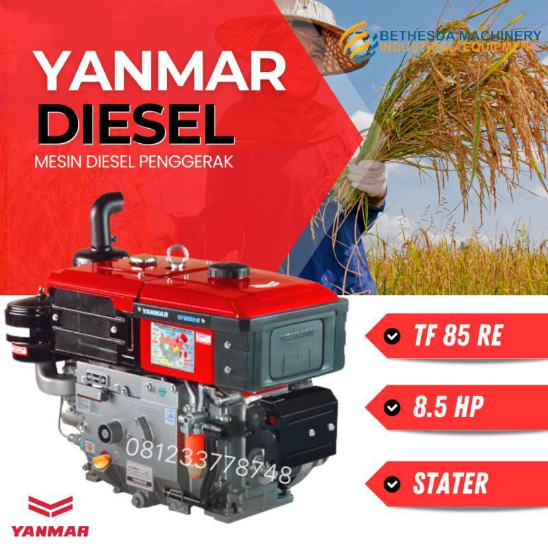 Jual Diesel Motor Penggerak 8.5 Hp Yanmar Type Tf.85 Mre Mesin Di Seller Bethesda Machinery ...