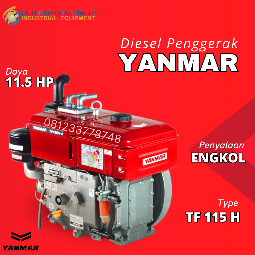 Jual Mesin Yanmar Penggerak 11.5 Hp Diesel Motor Tf 115 H Di Seller Bethesda Machinery ...