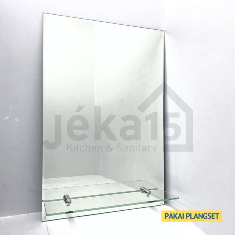 Jual Kaca Cermin Kamar Mandi Asahi 5ml// Kaca Ukuran 40x60 Bevel ...