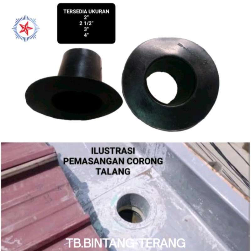 Jual Corong Karet Pipa Talang 2 1/2 Inch Warna Hitam Di Seller TB ...