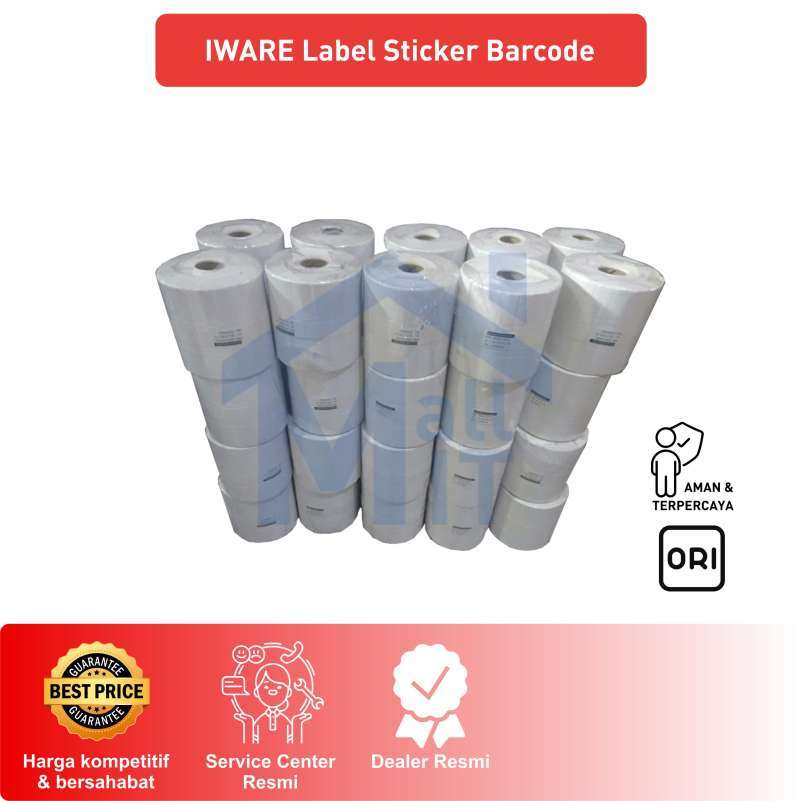 Jual Label Barcode Standard Ukuran 33mm X 15mm Di Seller Mall It Medan ...