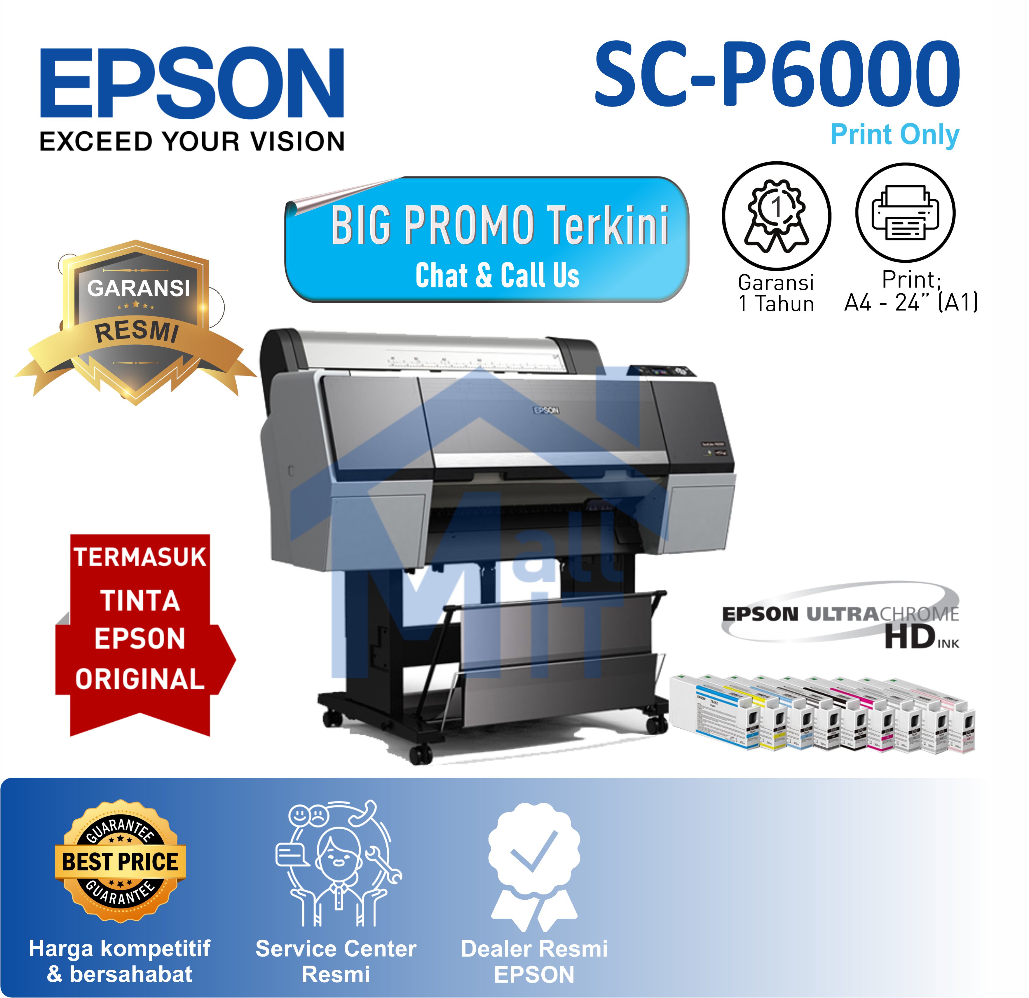 Jual PRINTER EPSON SURECOLOR SC-P6000 P6000 SC P6000 24 INCI 24 INCH ...