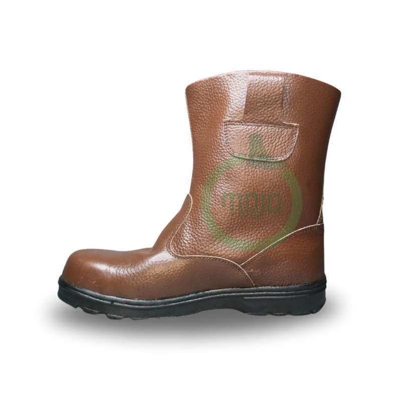 Promo Mojo S-803 Coklat Sepatu Boots Kulit Ujung Besi Untuk Outdoor ...