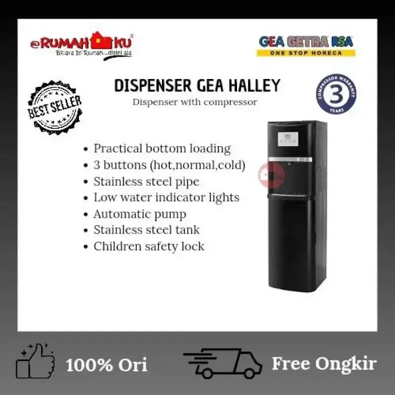 Dispenser Gea Halley 🔥 Garansi Resmi & Harga Terbaru 2026