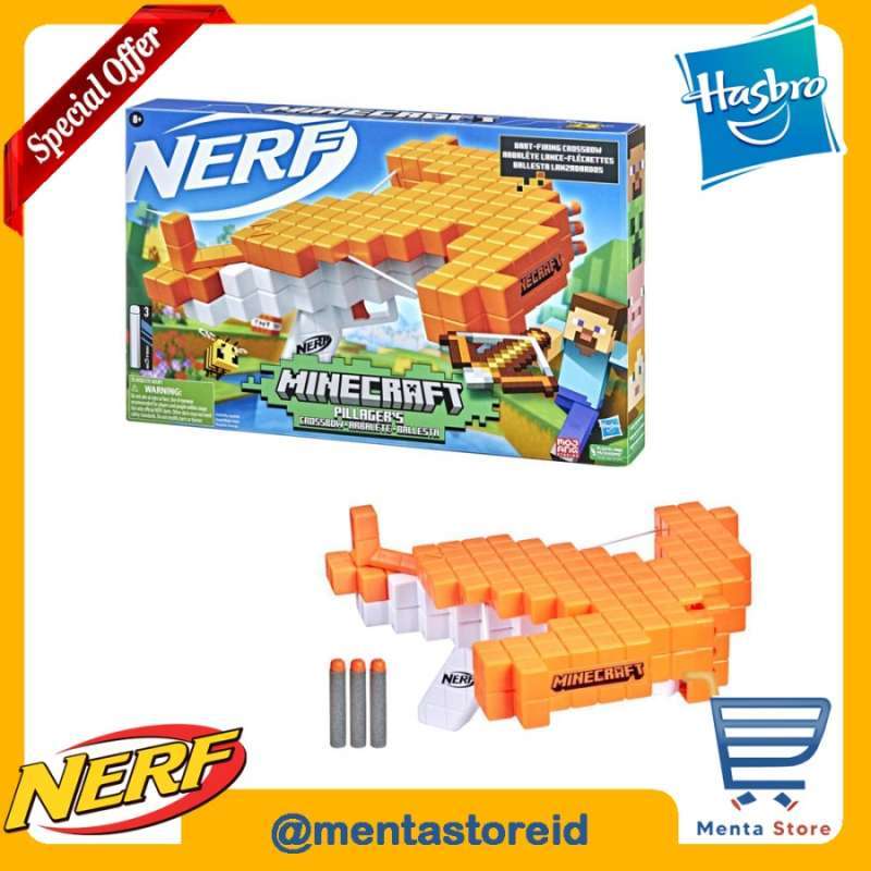 Promo Nerf Minecraft Pillager Crossbow Action Blast Official Pillager's ...