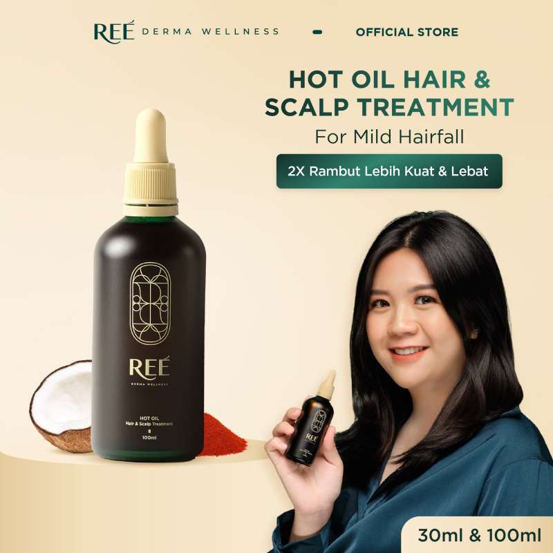 Promo Ree Derma Wellness Hot Oil Hair & Scalp Treatment - 100ml Diskon ...