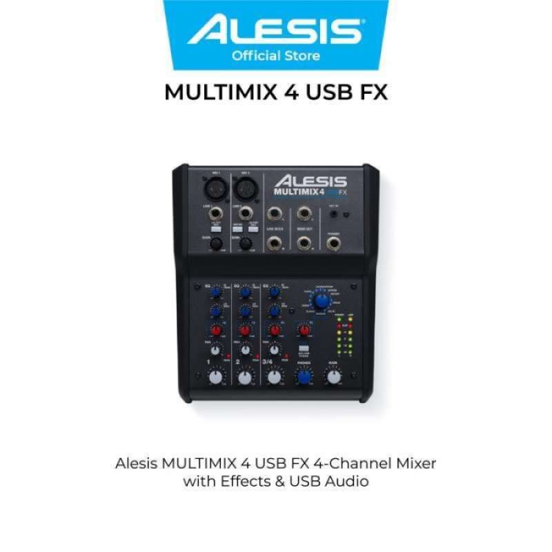Promo Alesis Multimix 4 Usb Fx – 4 Channel Mixer With Effects & Usb ...