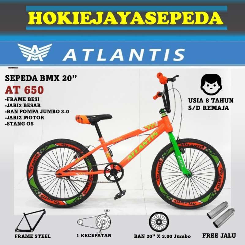 Promo Sepeda Bmx 20 Atlantis At 650 Ban Luar Jumbo 3.0 Warna (anak Usia ...