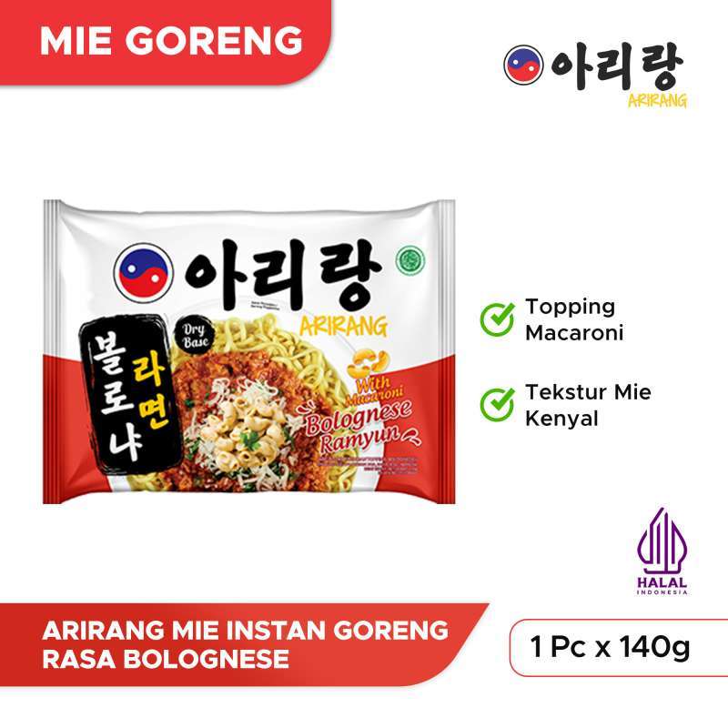 Promo Arirang Mie Instan Goreng Rasa Bolognese 140g Diskon 15% Di ...