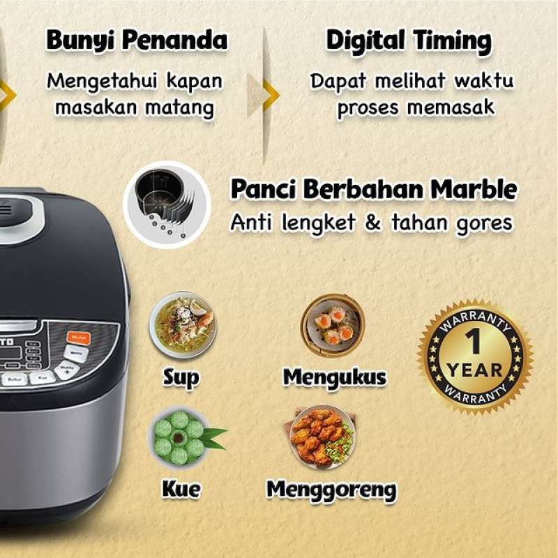 Promo Mito Digital Rice Cooker 2l 8in1/magic Com Mito Promo R5 Plus ...