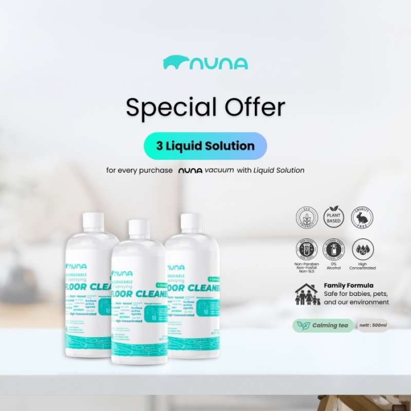 Jual Nuna Liquid Dirt Destroying Floor Solution Cairan Pel Pembersih ...