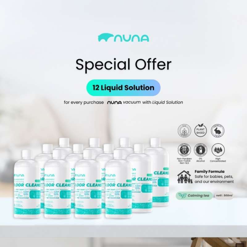 Jual Nuna Liquid Dirt Destroying Floor Solution Cairan Pel Pembersih ...