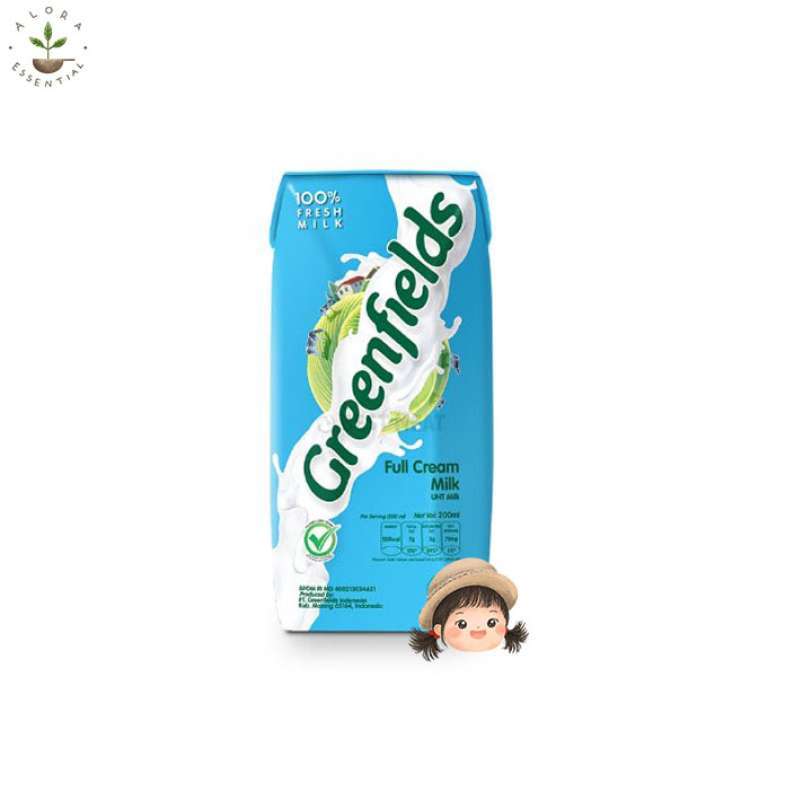 Promo Susu Greenfields UHT Full Cream 200ml - Susu Greenfield 200 ml ...