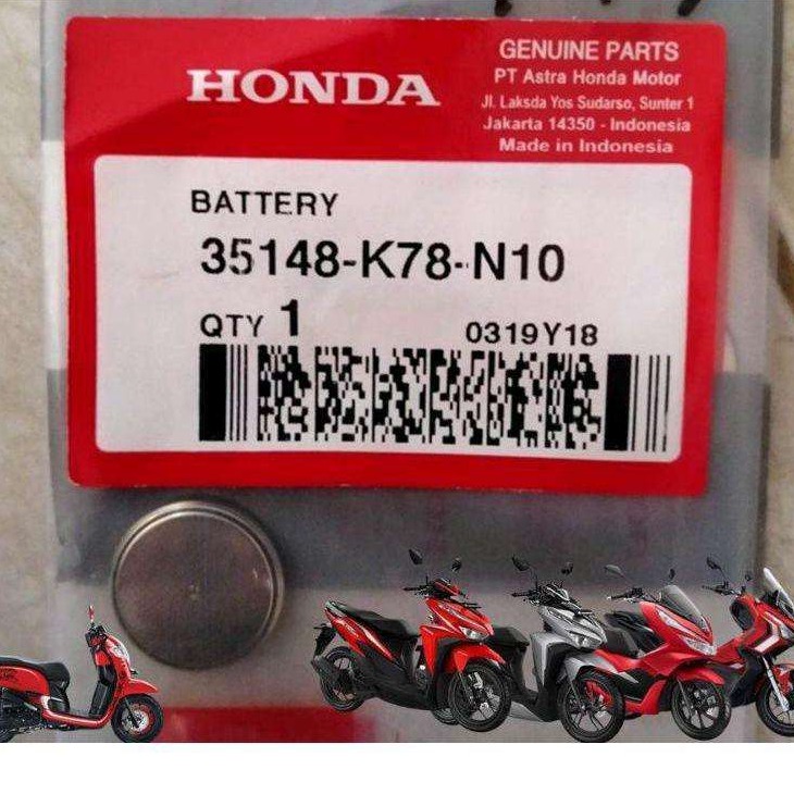 Jual Baterai Remote Motor Honda Pcx Adv Vario Scoopy Original Ahm Di ...