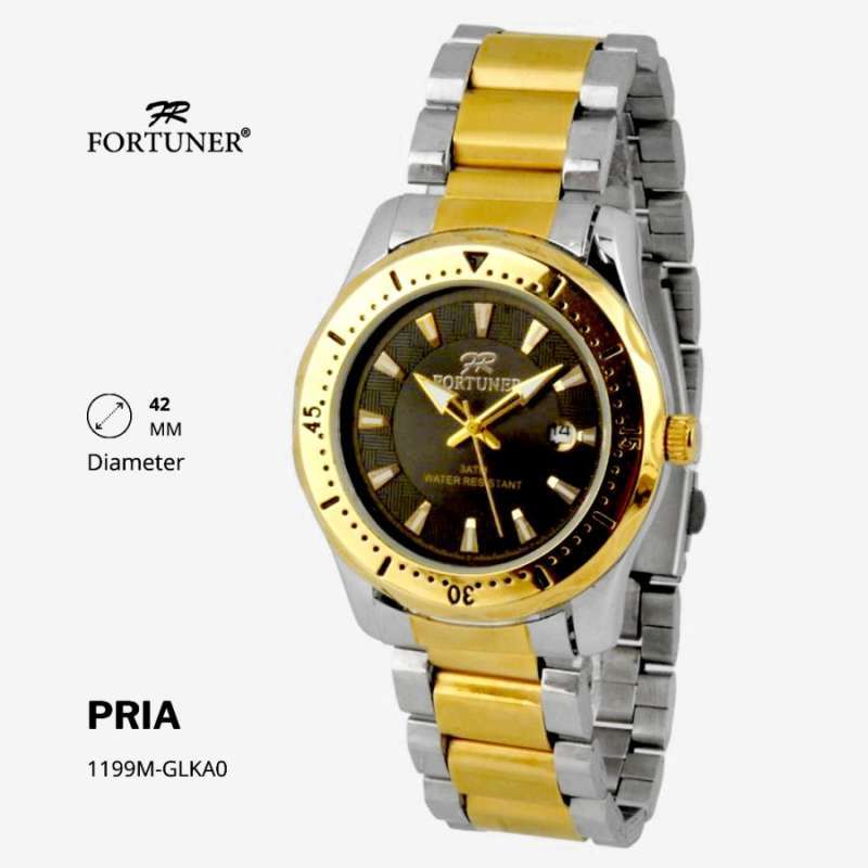 Promo Fortuner Jam Tangan Analog Pria Water Resistant Rantai Hamlin ...