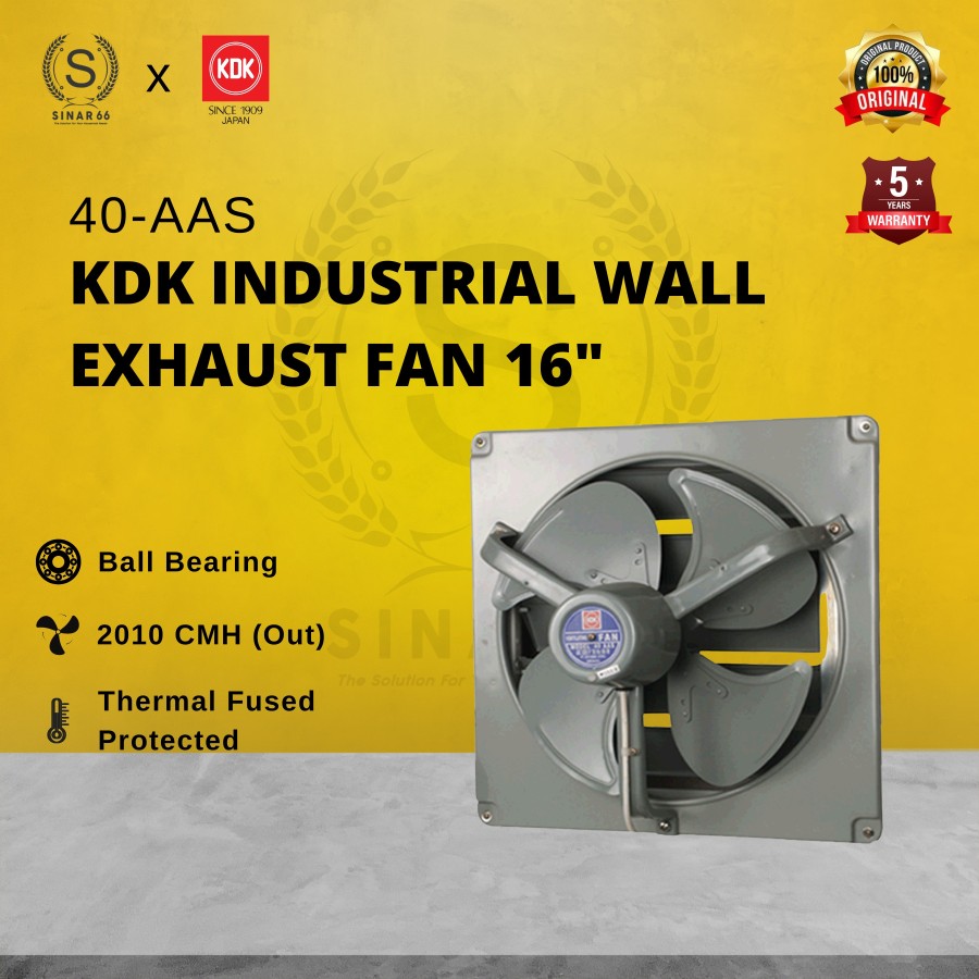 Jual KDK EXHAUST FAN 40AAS 16 INCH di Seller Sinar 66 - Sinar 66 - Kota ...