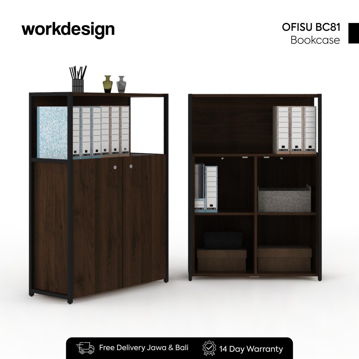 Promo Workdesign - Ofisu BC81 Rak Buku Kaki Besi Diskon 25% di Seller ...