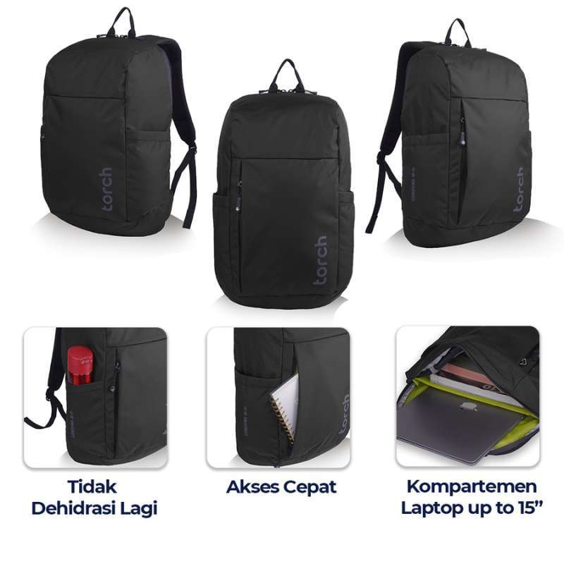 Promo Torch Tas Laptop Kuliah Sekolah Ransel Rain Cover Backpack ...