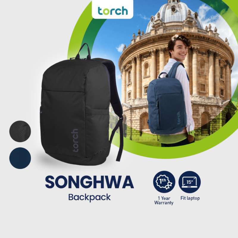 Promo Torch Tas Laptop Kuliah Sekolah Ransel Rain Cover Backpack Songhwa Diskon 17% Di Seller ...