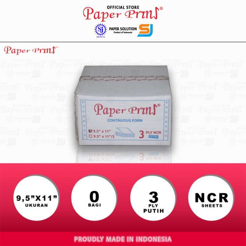 Jual Paperpryns Continuous Form Ncr Original Harga Termurah Juni 2024 ...