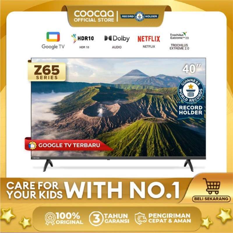 Jual Tv Led Coocaa 40z65 Google Tv Android 11.0 Hdr 10 Digital Tv ...