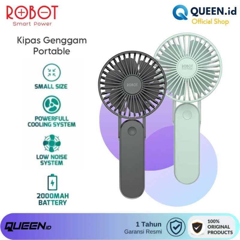 Jual Vivan Robot RT-BF11 Mini Fan Foldable Kipas Genggam Mini 2000mAh ...